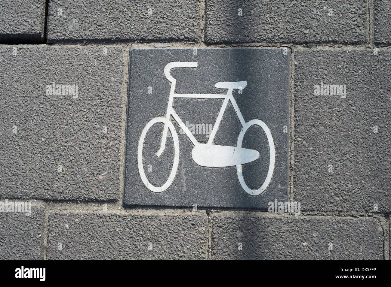 cycle route sign amsterdam netherlands Stock Photo - Alamy