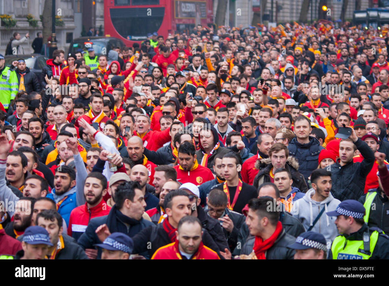 Football fans train station hi-res stock photography and images - Alamy