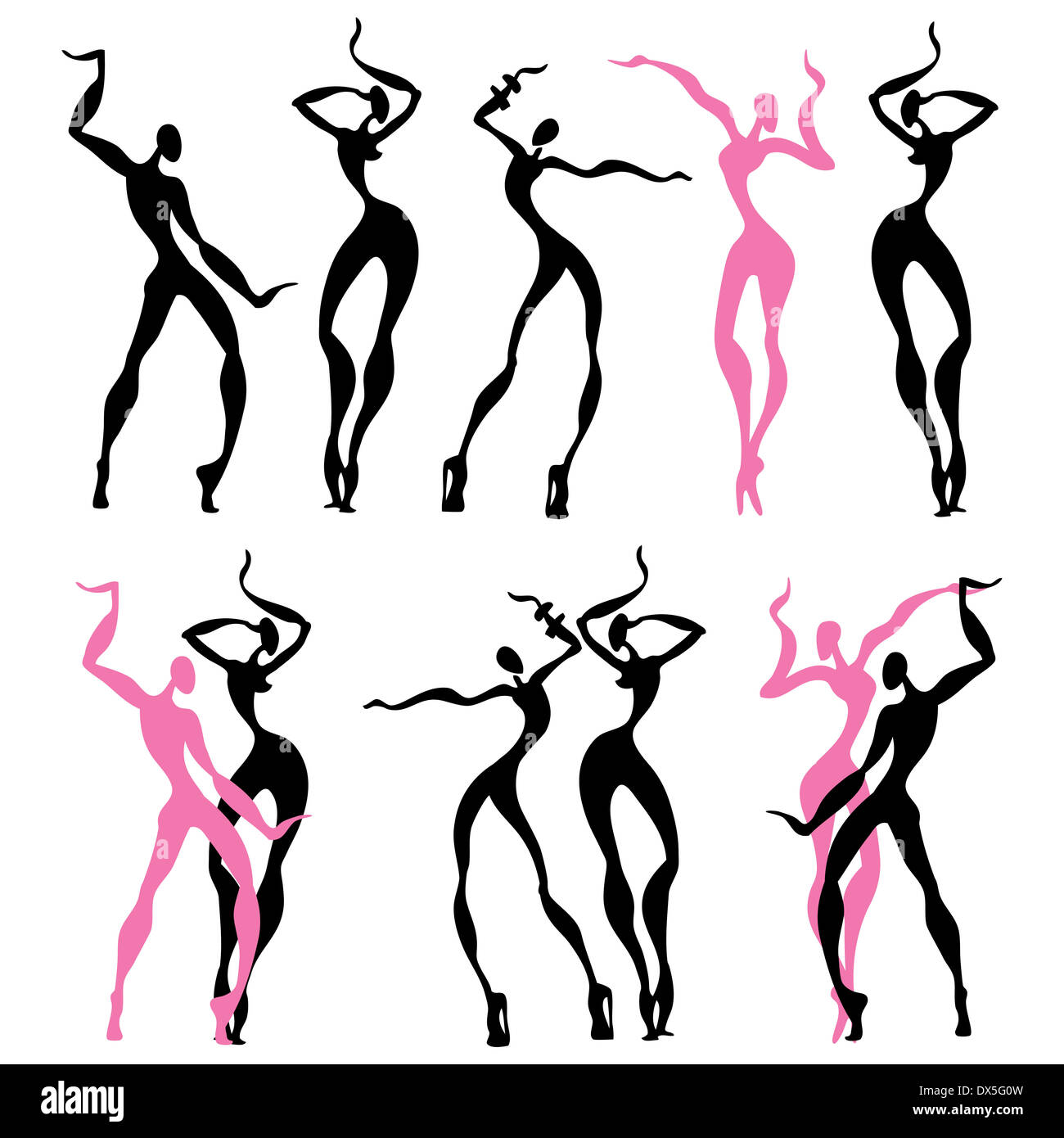 Man dancing abstract figures hi-res stock photography and images - Alamy