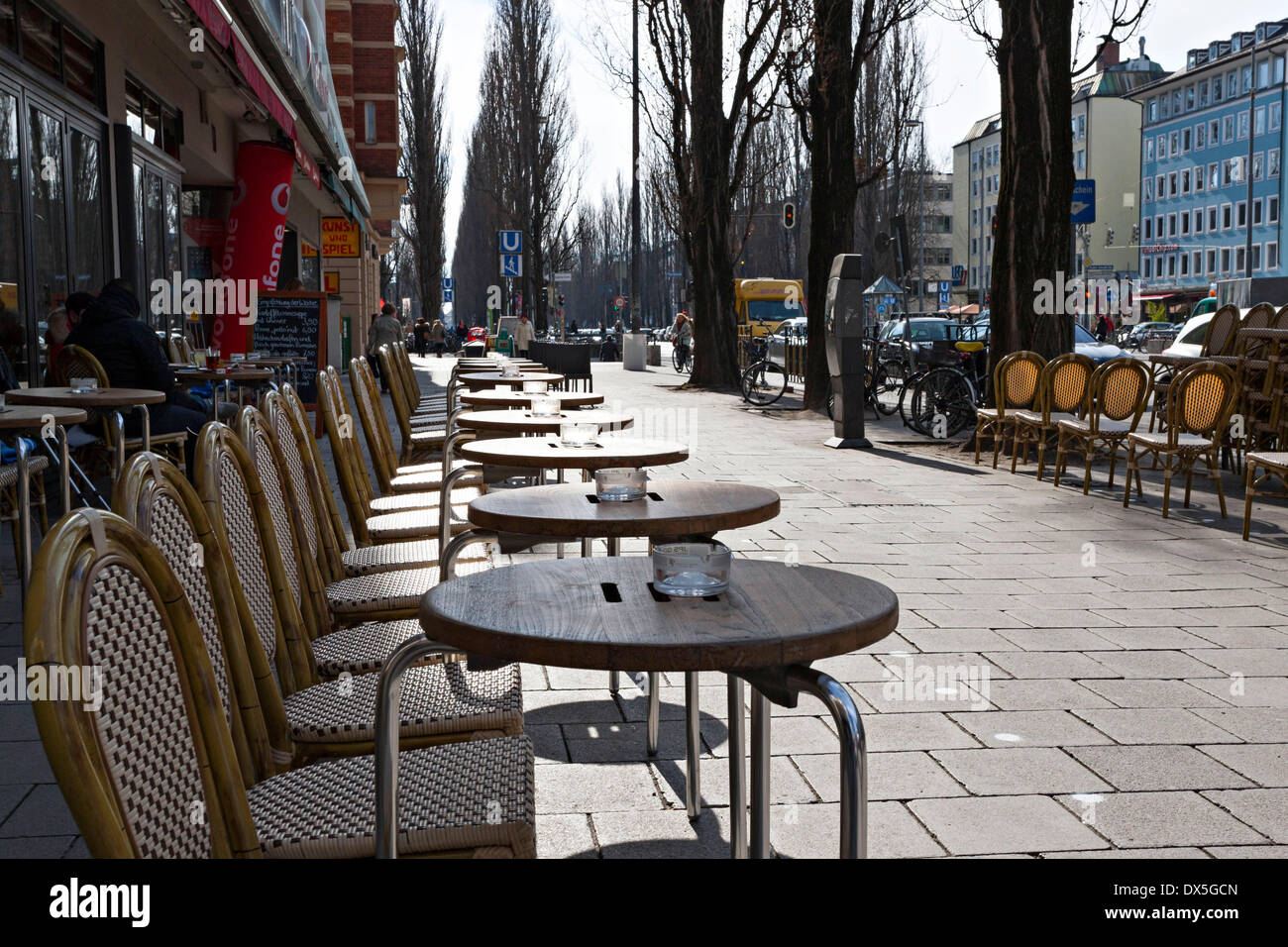 Leopoldstrasse street munich germany hi-res stock photography and ...