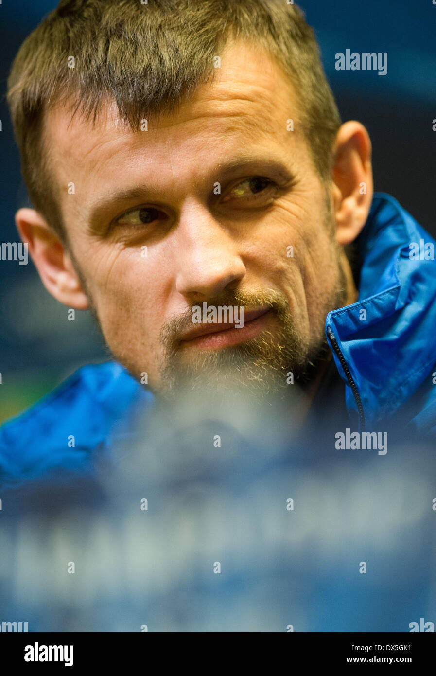 Dortmund, Germany. 18th Mar, 2014. Zenit's interim coach Sergej Semak ...
