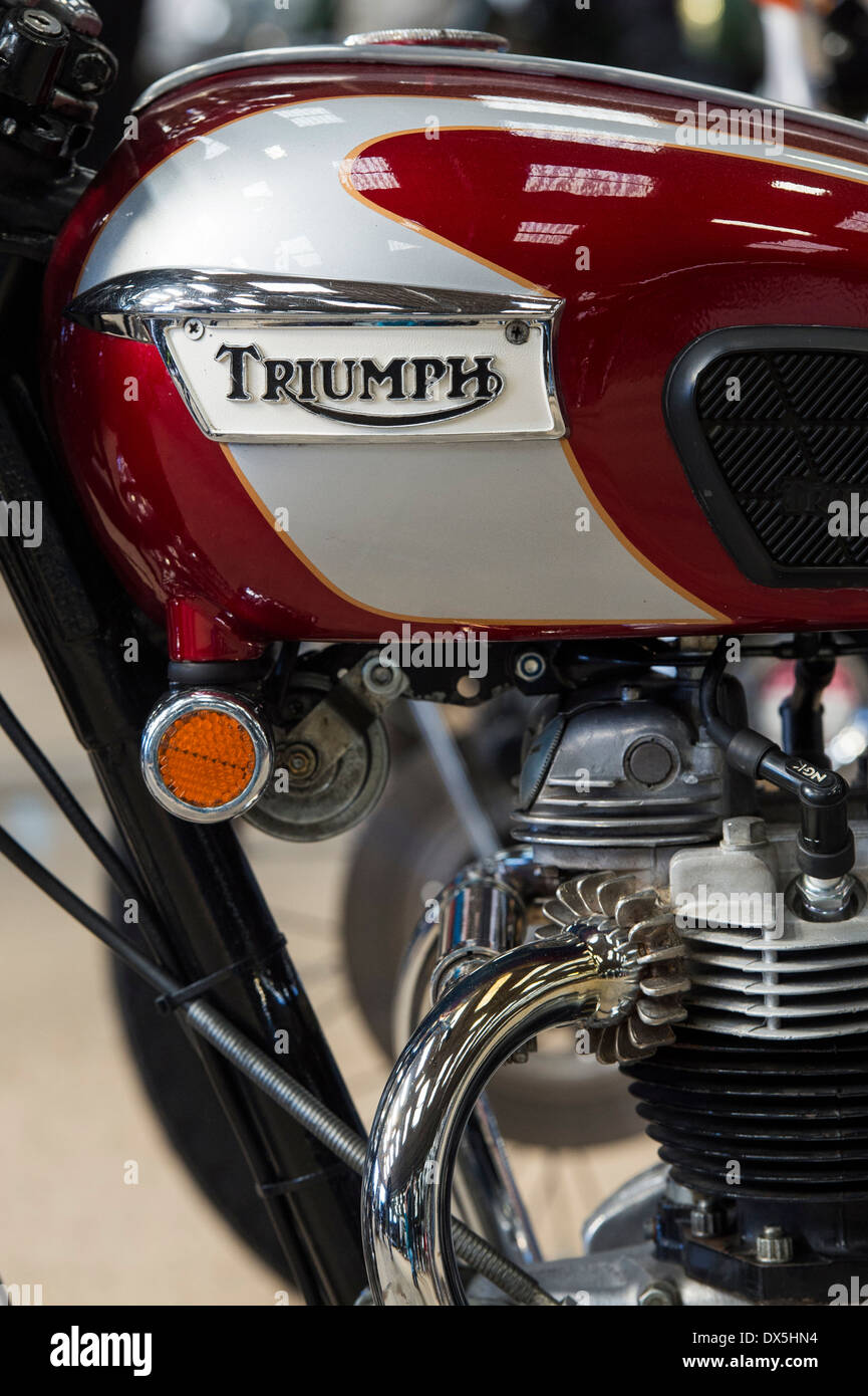 Triumph Bonneville motorcycle. Classic british motorcycle Stock Photo ...