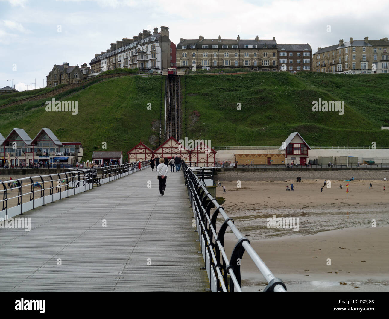 Saltburn Pier, Saltburn by the Sea, Cleveland and Redcar,England Stock ...