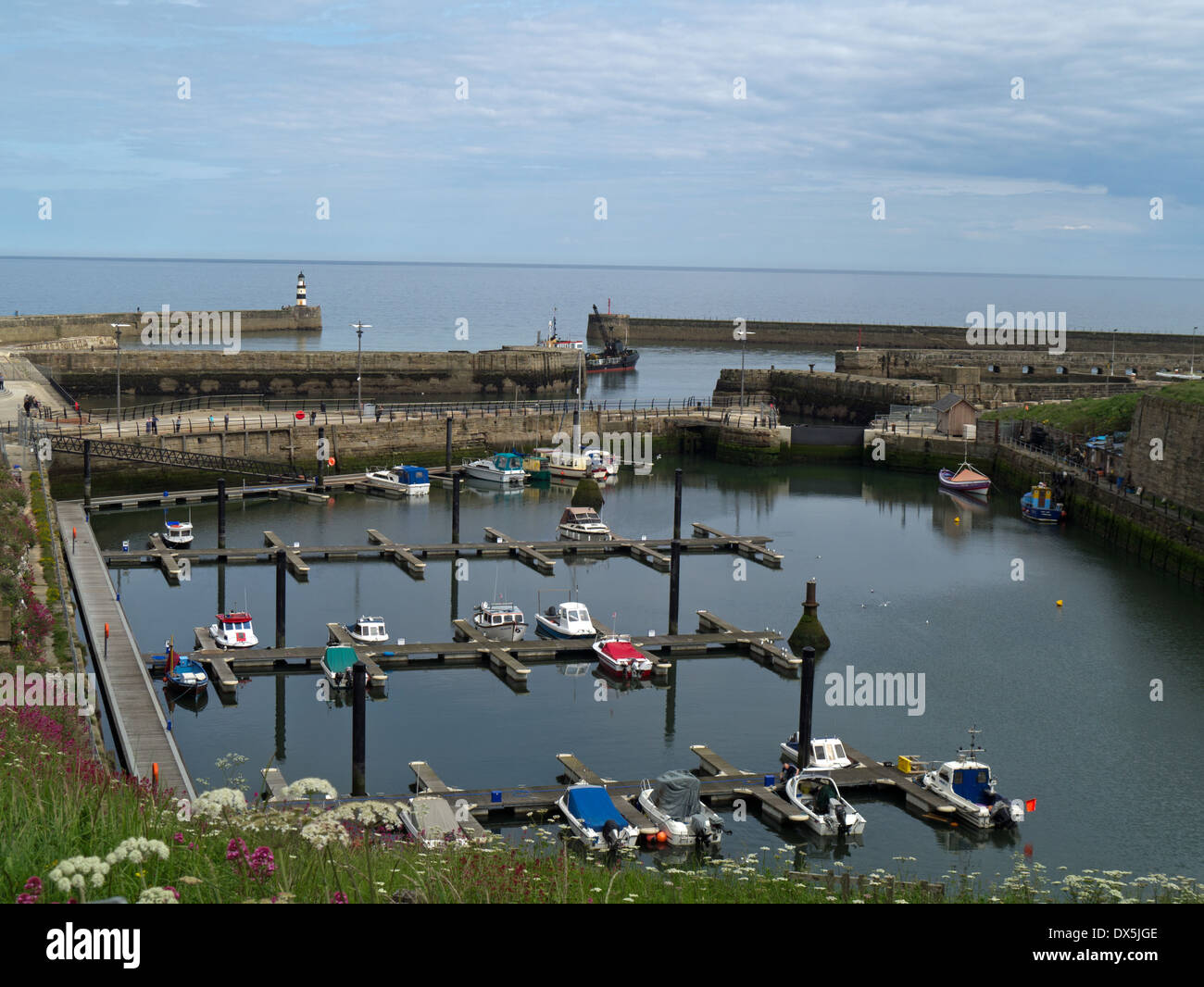 Seaham Harbour and Marina, County Durham, England Stock Photo - Alamy