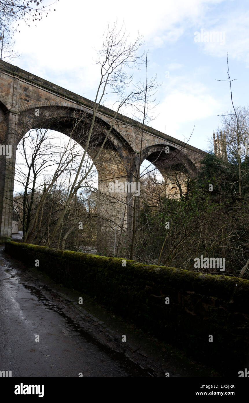 The Dean Bridge over the Water of Leith river in Edinburgh, Scotland ...