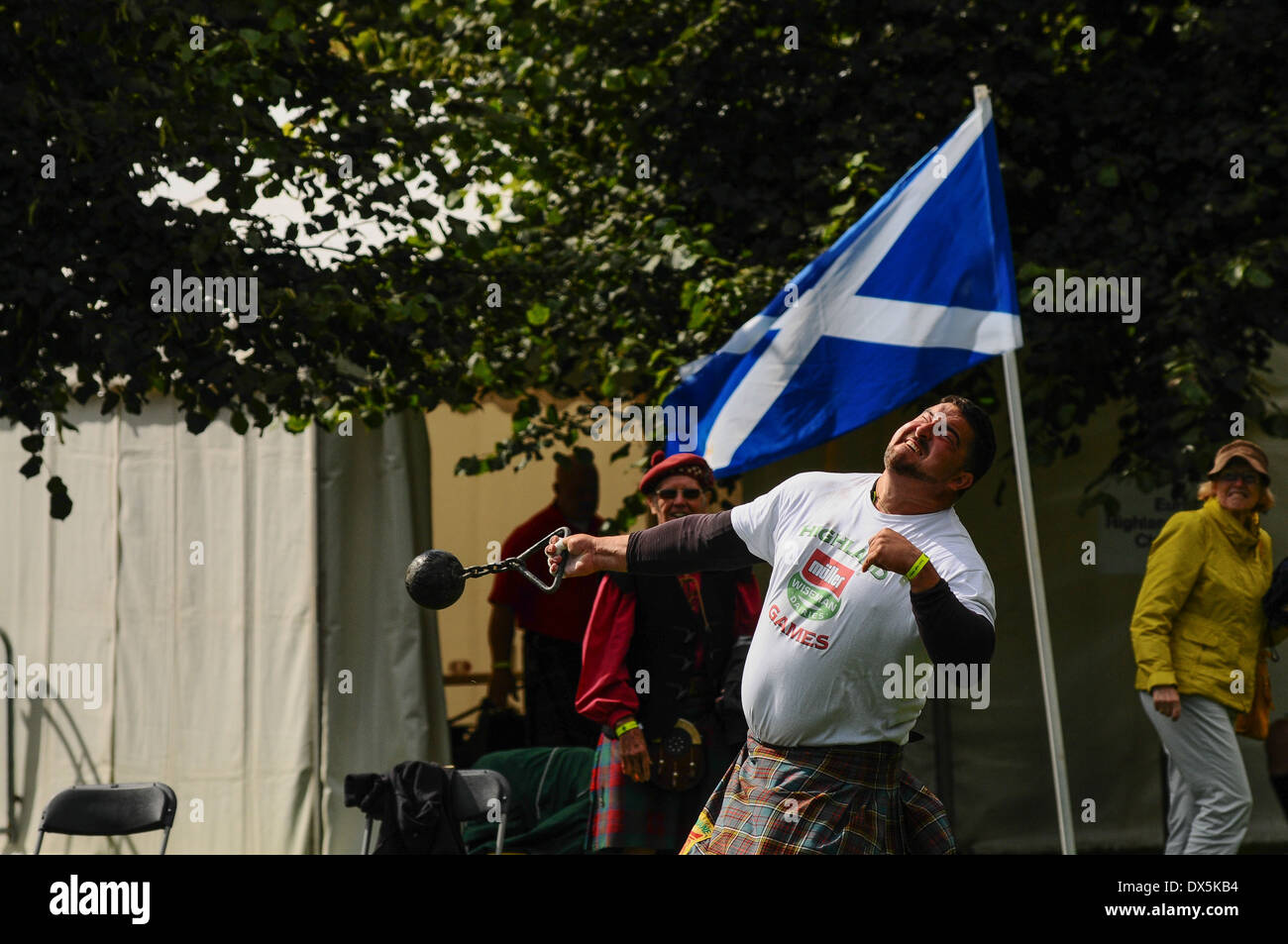 Scottish heavy weight competitors in Glasgow Green during the World ...