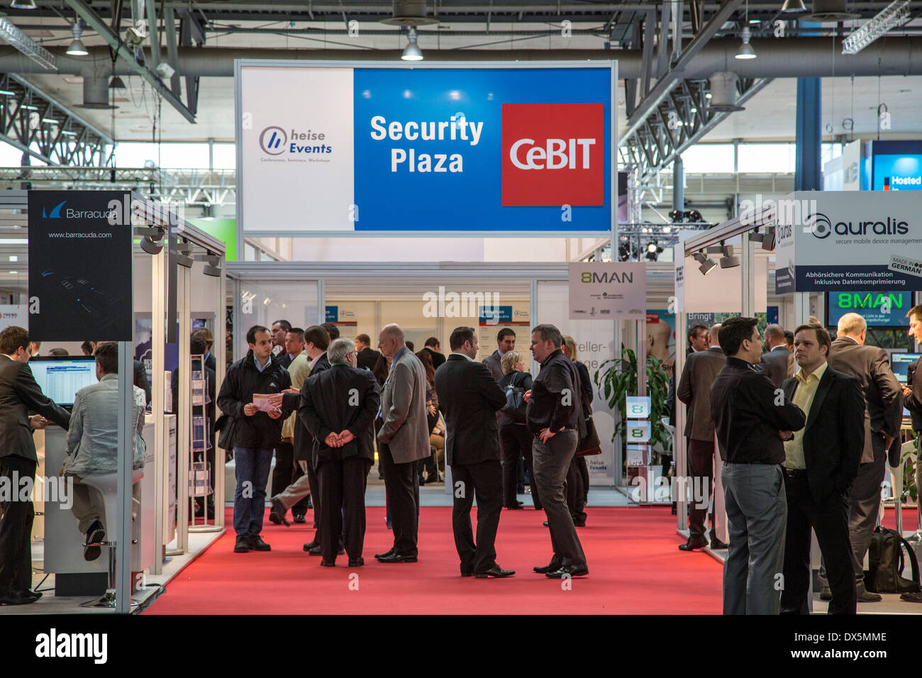 Hannover, Germany, Fair ground. Cebit 2014 computer fair Stock Photo ...