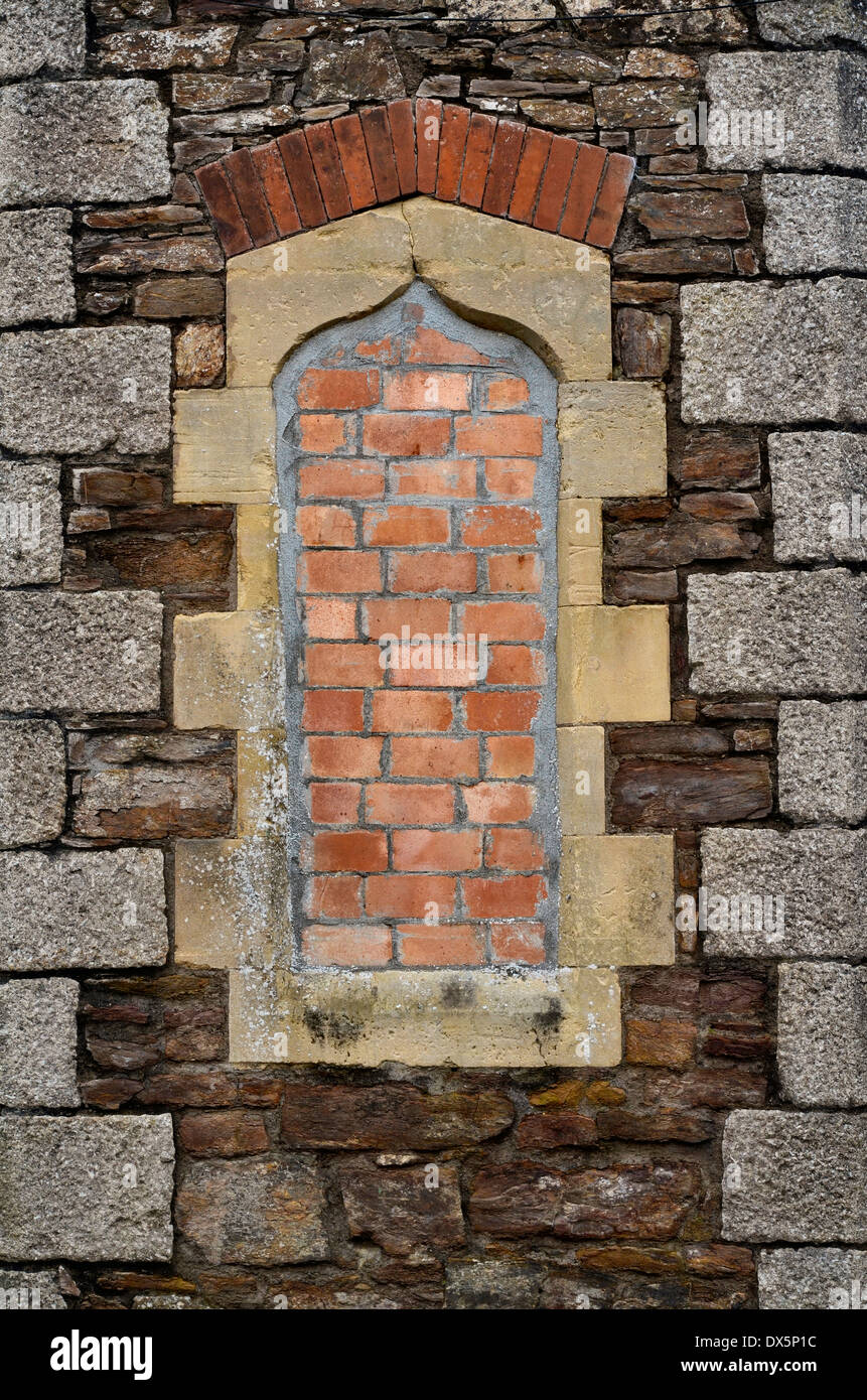 Picture of bricked up window - Redruth, Cornwall Stock Photo - Alamy
