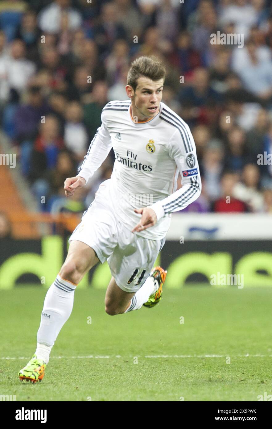 Madrid, Spain. 18th Mar, 2014. Gareth Bale during the Champions League ...