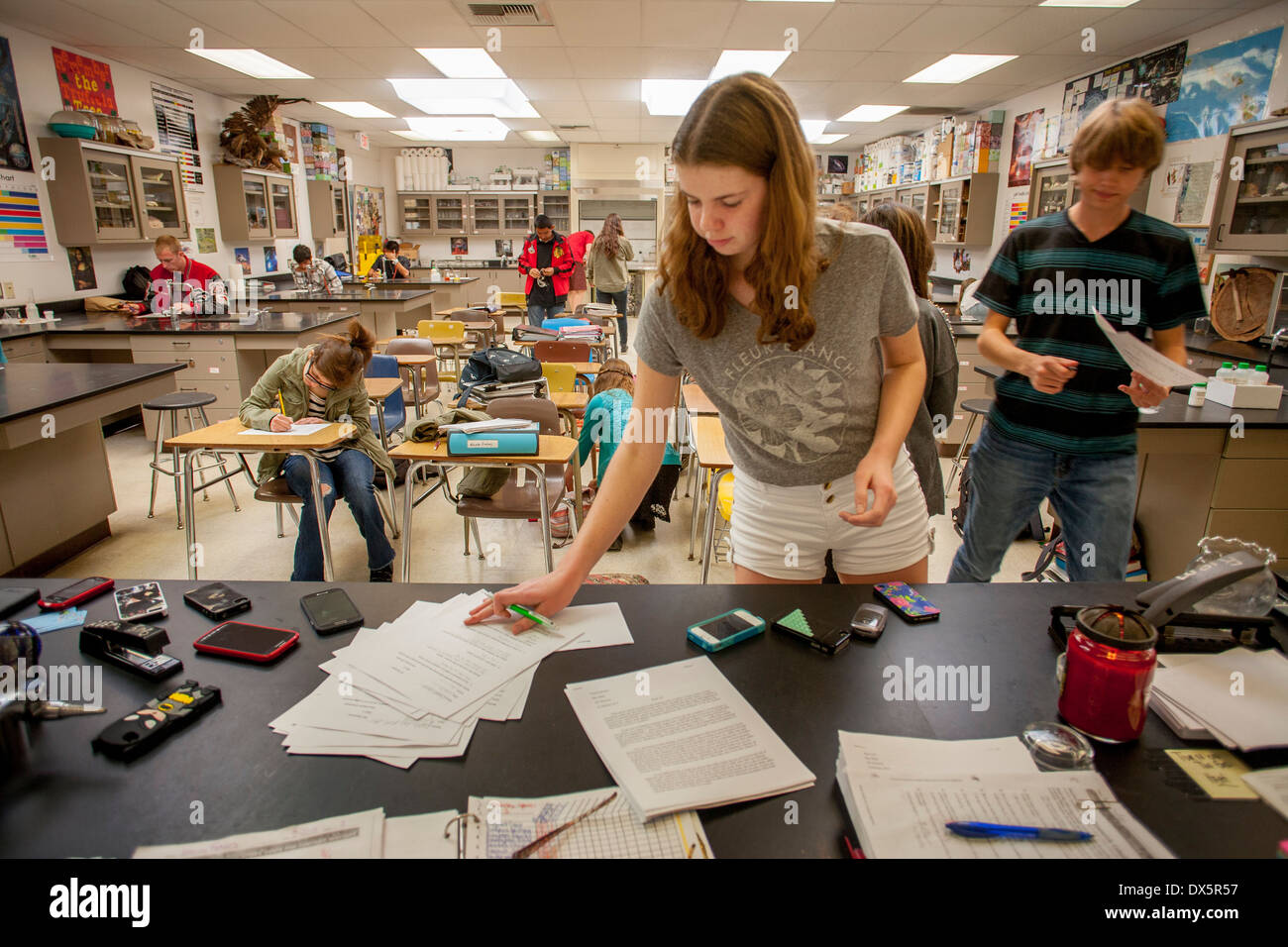 High school chemistry student turns hi-res stock photography and images ...