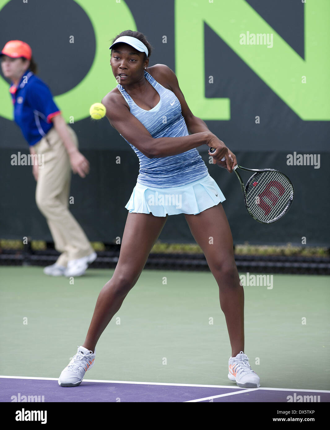 Key Biscayne, Florida, USA. 18th Mar, 2014. Key Biscayne - March 18: FRANCOISE ABANDA (CAN) in ...