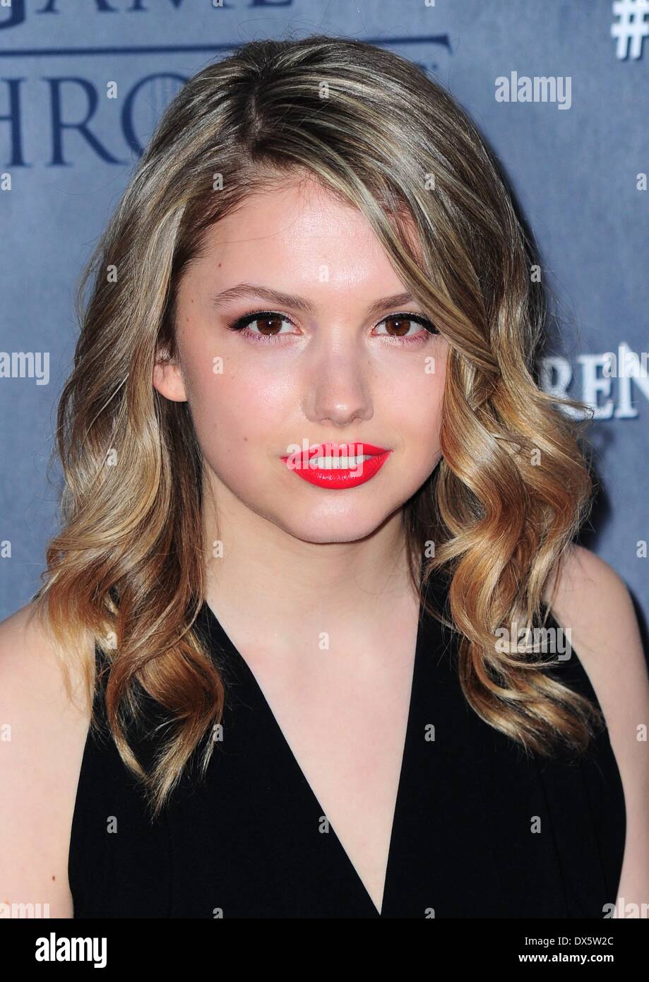 New York, NY, USA. 18th Mar, 2014. Hannah Murray at arrivals for HBO's ...