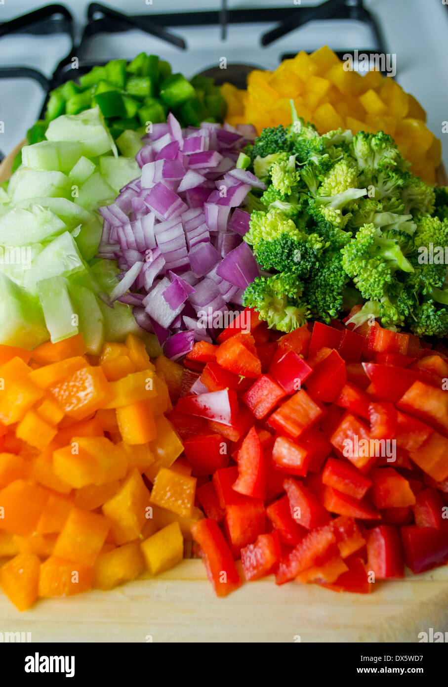 This is a photo of assorted chopped vegetables Stock Photo - Alamy