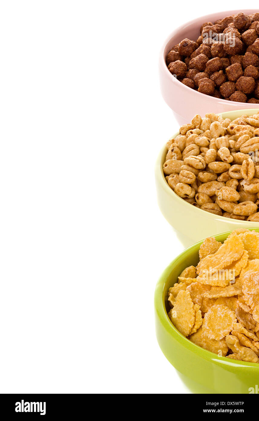 corn flakes isolated on white background Stock Photo - Alamy