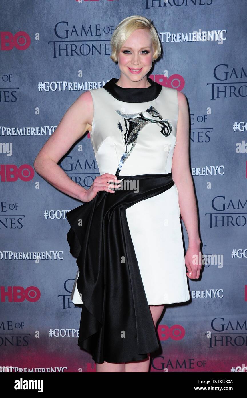 New York, NY, USA. 18th Mar, 2014. Gwendoline Christie at arrivals for ...