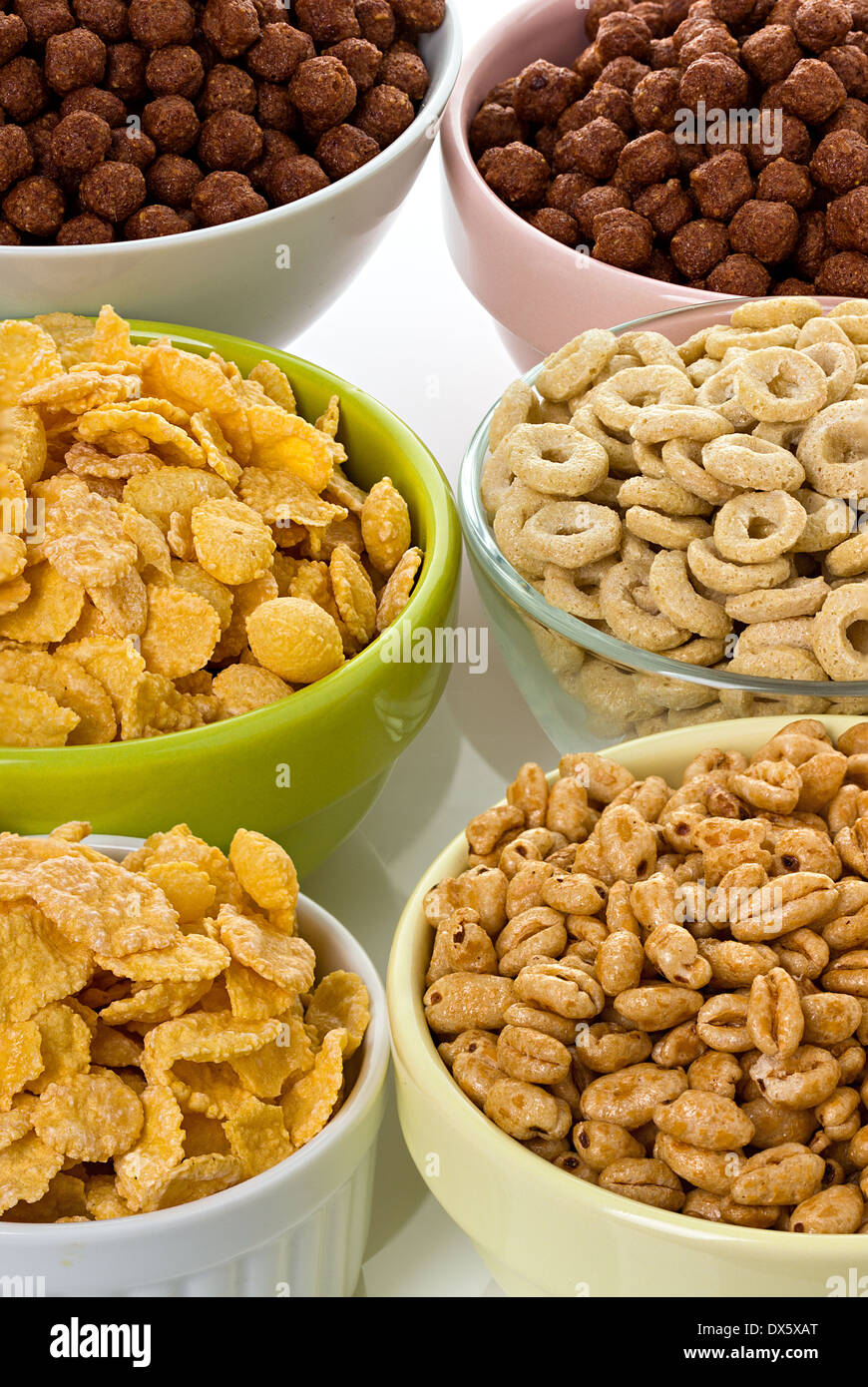 corn flakes isolated on white background Stock Photo - Alamy