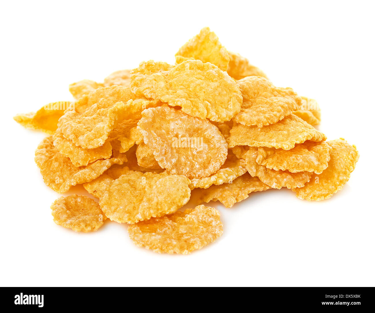corn flakes isolated on white background Stock Photo - Alamy
