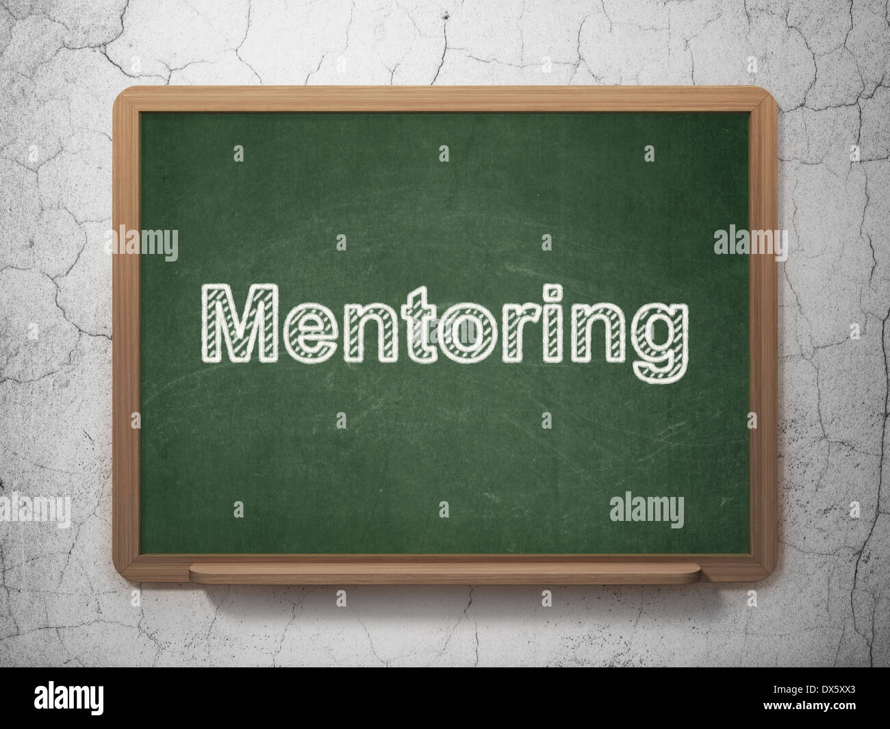 Education concept: Mentoring on chalkboard background Stock Photo - Alamy