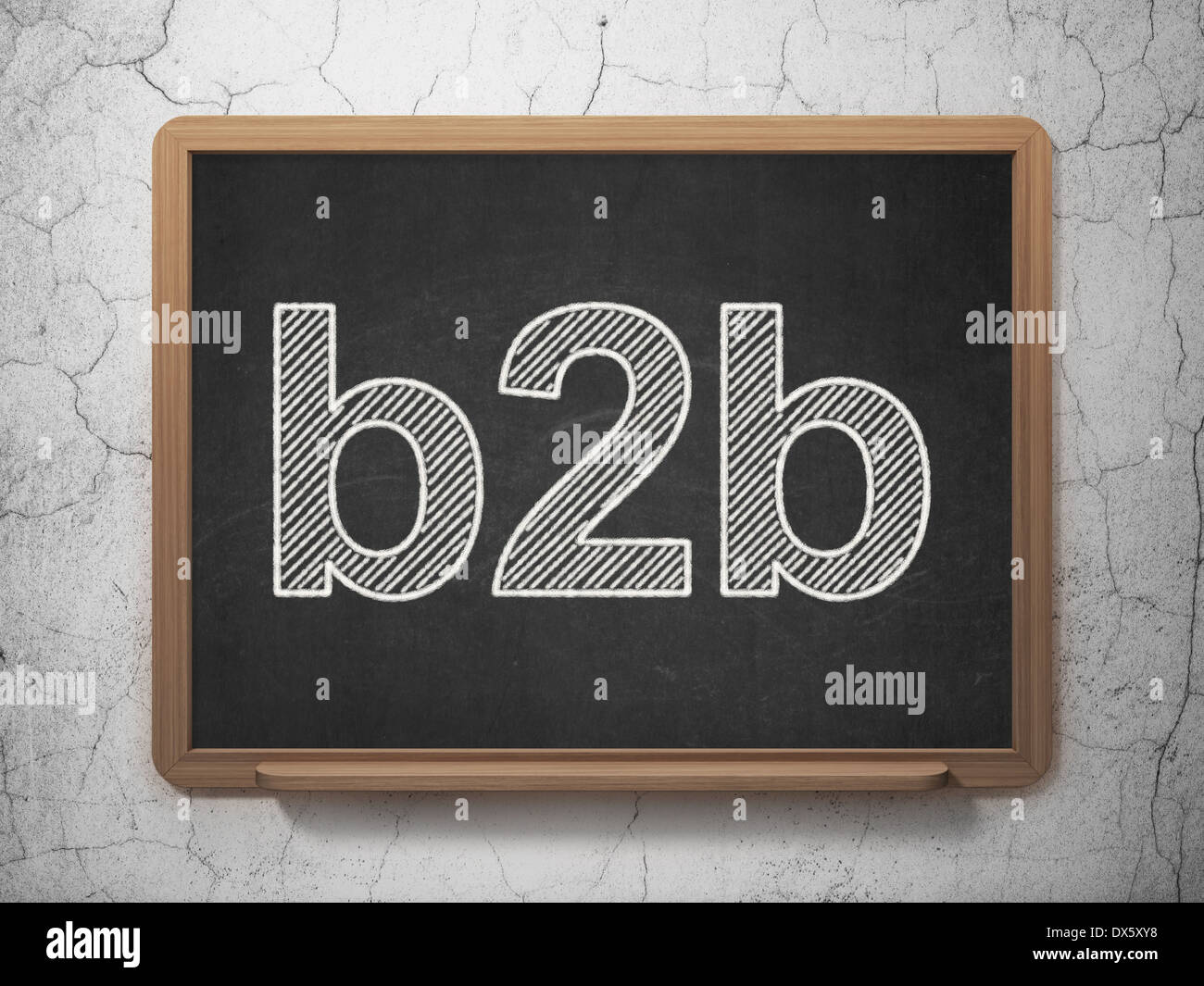 Finance concept: B2b on chalkboard background Stock Photo - Alamy