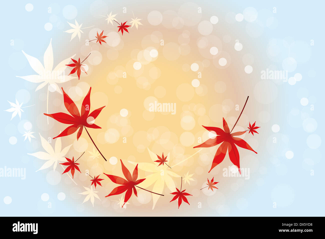 Autumn leaves background with place for text Stock Photo - Alamy