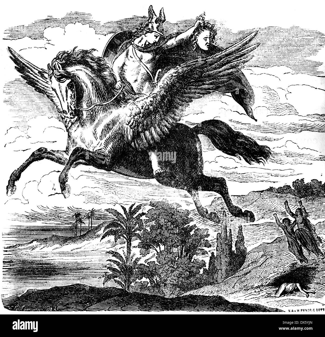 On pegasus Black and White Stock Photos & Images - Alamy