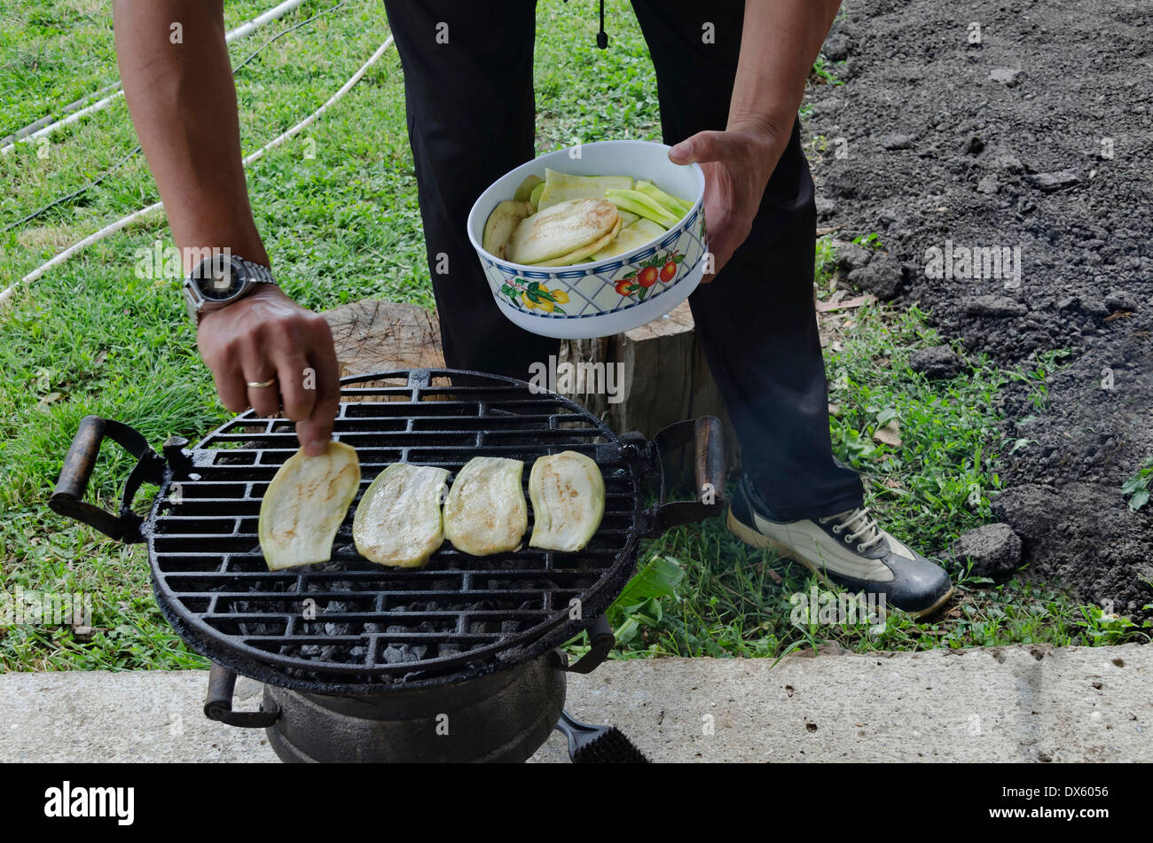Fresh marrow roast tasty in the outdoor Stock Photo - Alamy