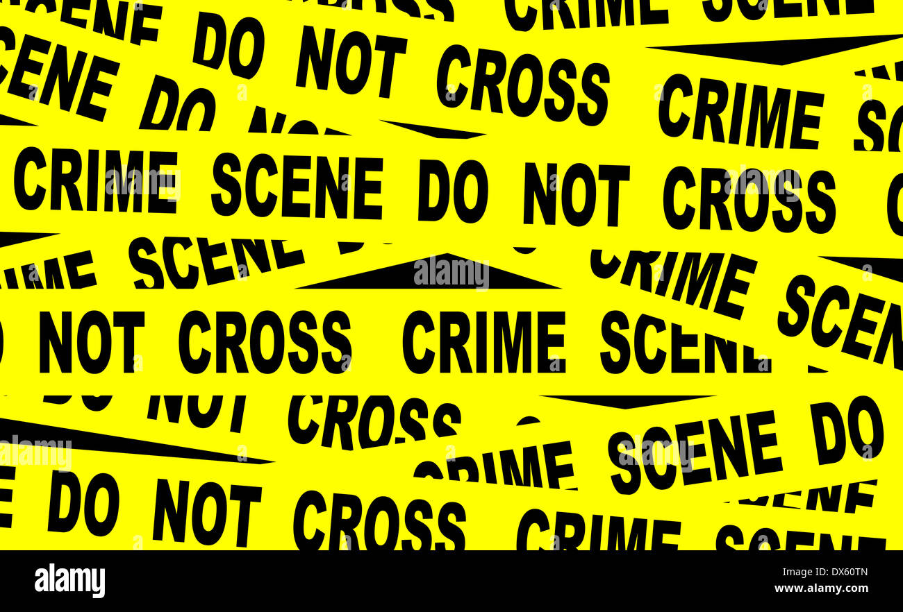 A typical CRIME SCENE DO NOT CROSS streamer Stock Photo - Alamy