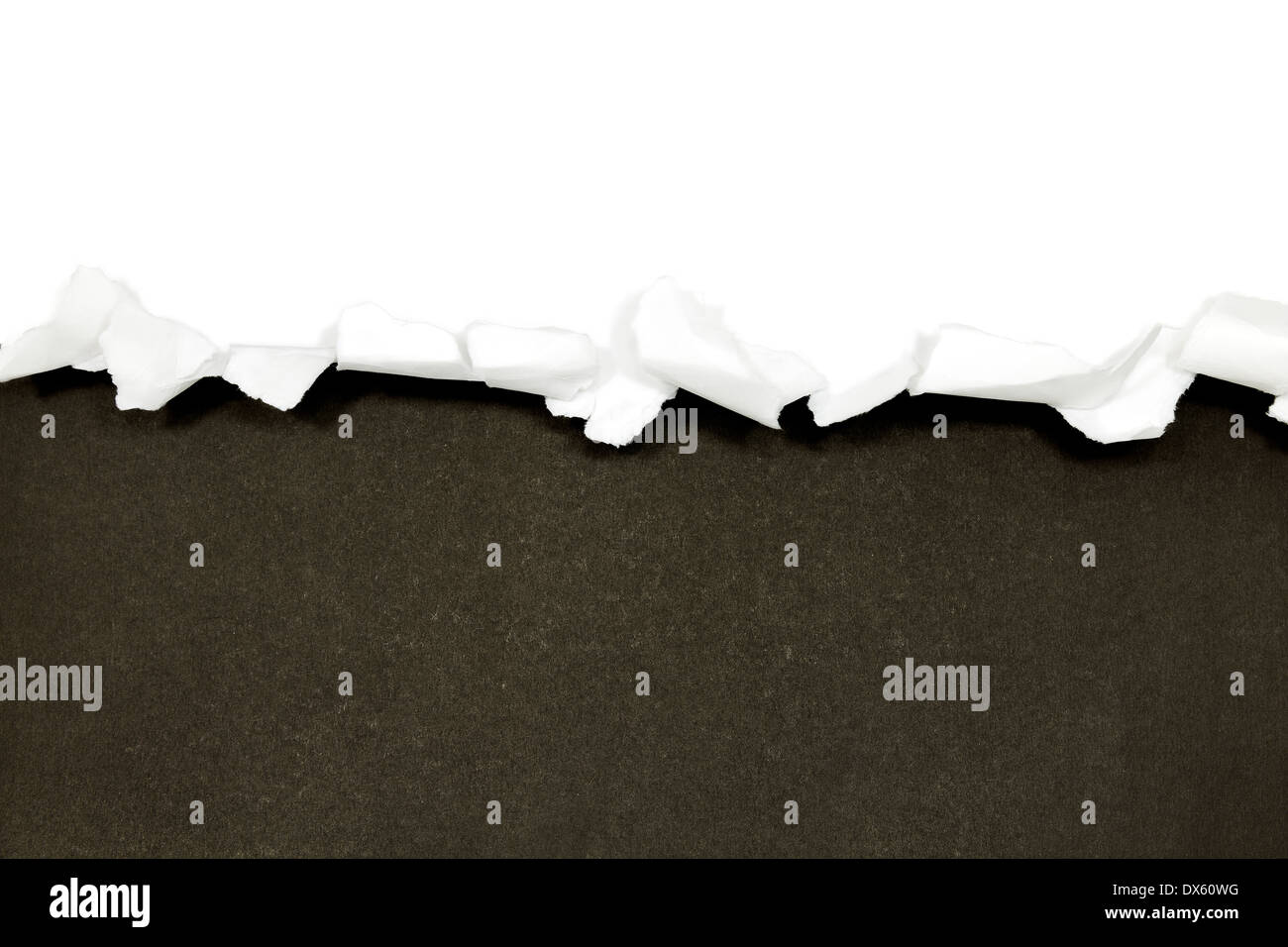 Torn paper borders isolated on white Stock Photo - Alamy