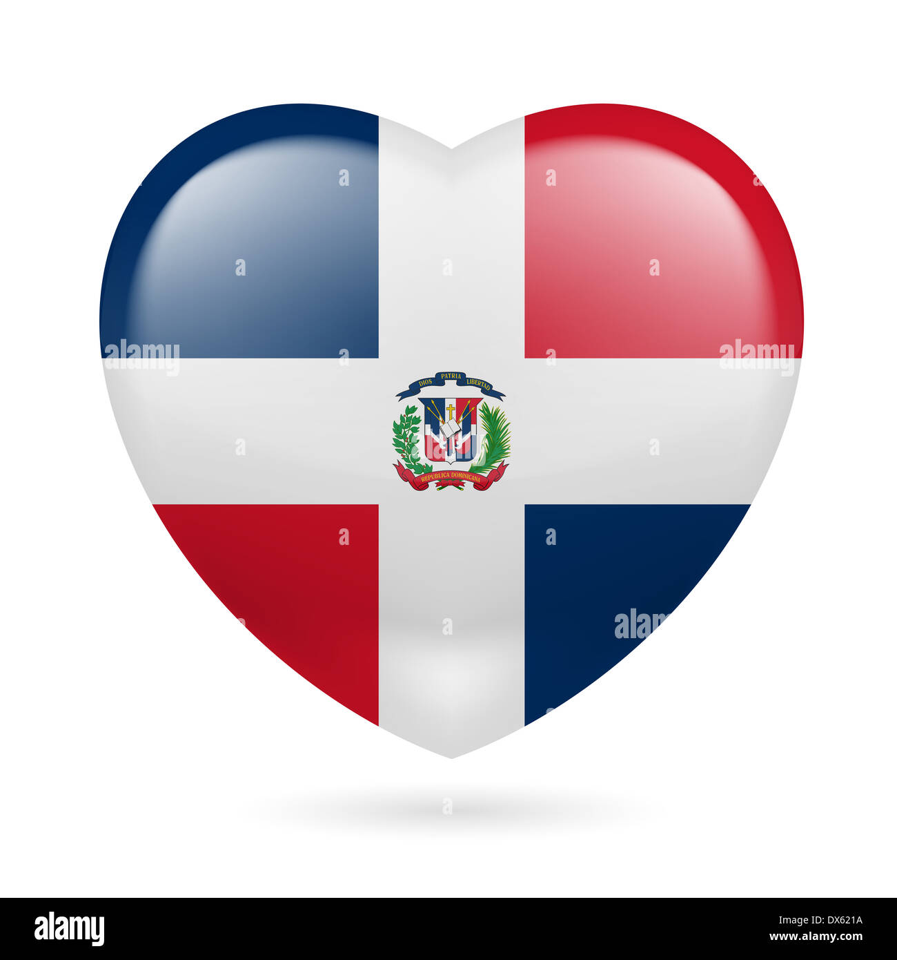 Love dominican republic symbol heart hi-res stock photography and ...