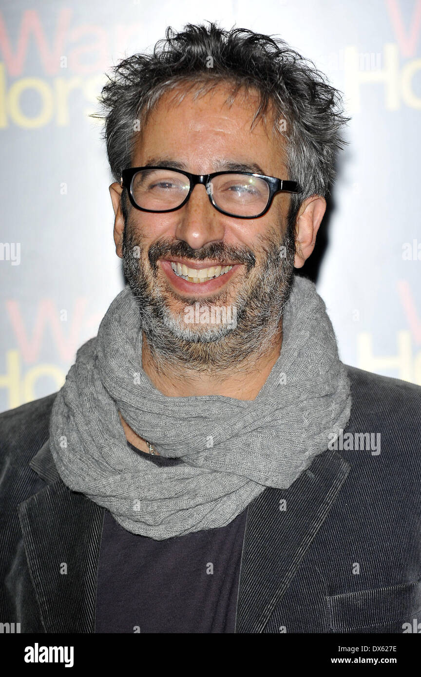 David Baddiel Attends the 5th anniversary performance of 'War Horse' at ...