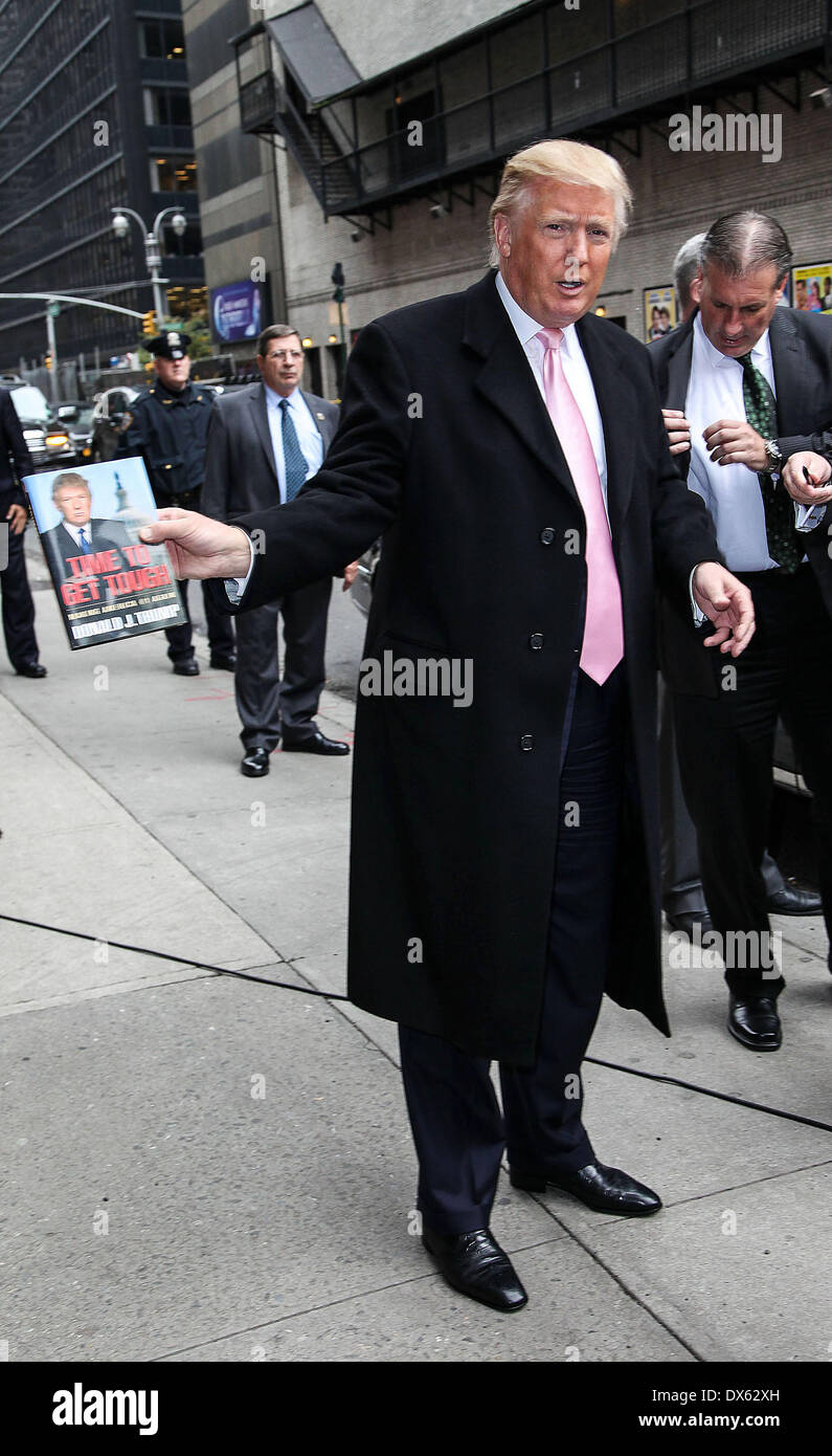 Donald Trump Celebrities at the 'Late Show with David Letterman' studio ...