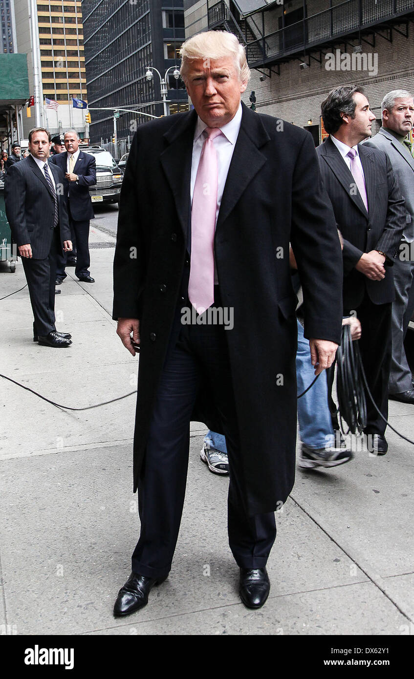 Donald Trump Celebrities at the 'Late Show with David Letterman' studio ...