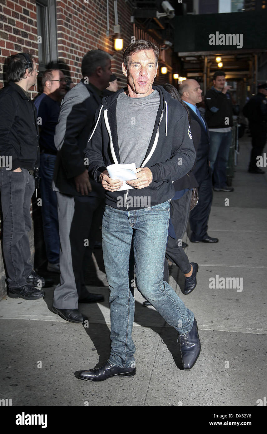 Dennis Quade Celebrities at the 'Late Show with David Letterman' studio ...