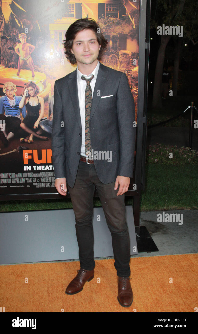 Thomas McDonell The premiere of Paramount Pictures' 'Fun Size' at ...