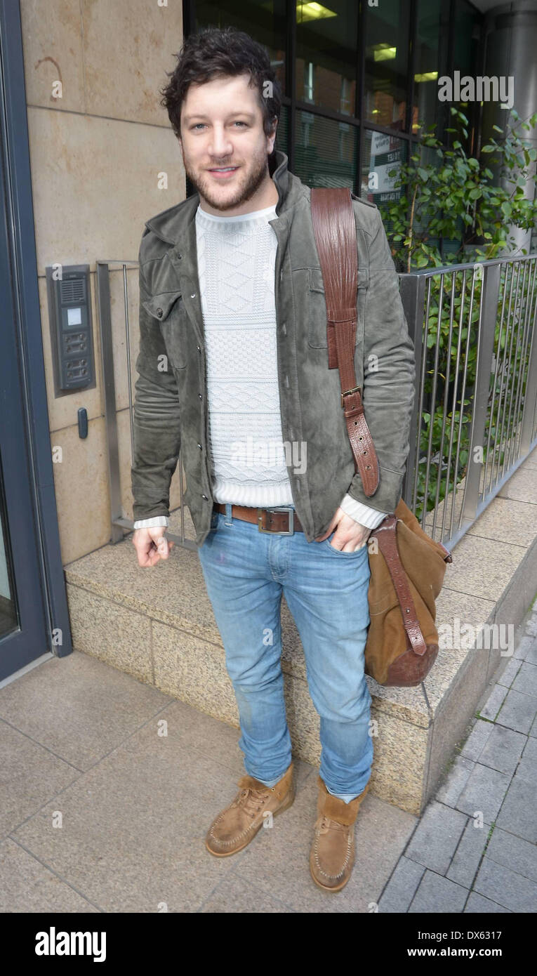 Matt Cardle outside the Today FM studios Featuring: Matt Cardle Where ...