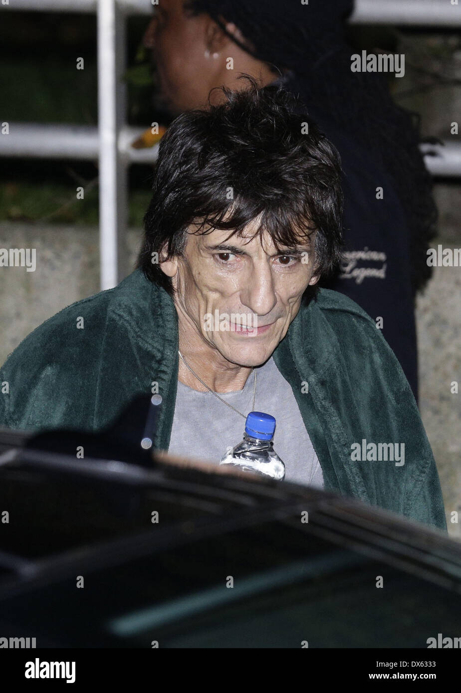 Ronnie Wood of The Rolling Stones outside the Trabendo venue in Paris ...