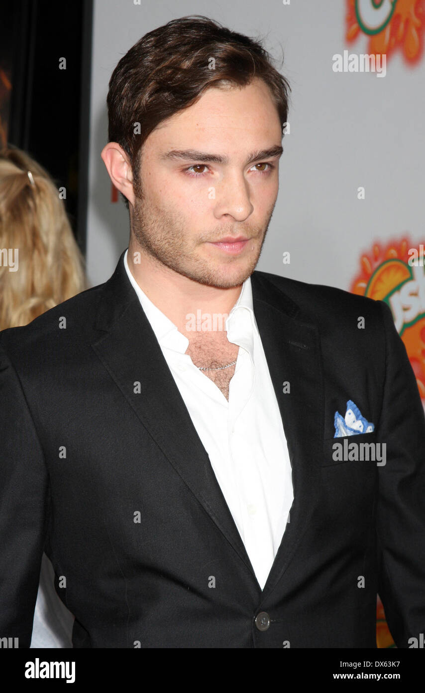 Ed westwick los angeles premiere hi-res stock photography and images ...