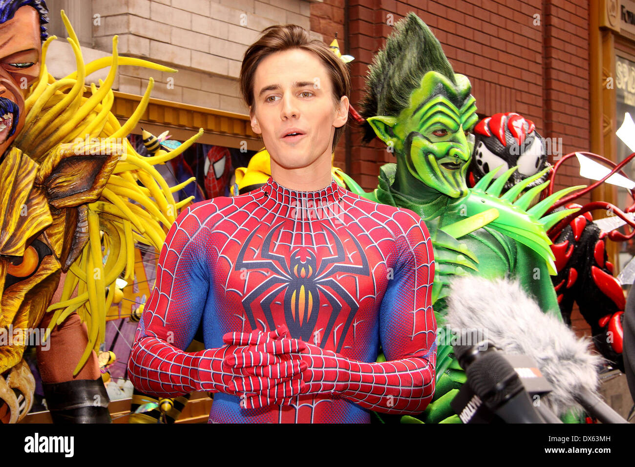 Reeve Carney and Robert Cuccioli 'Spider-Man Turn Off The Dark' holds a ...