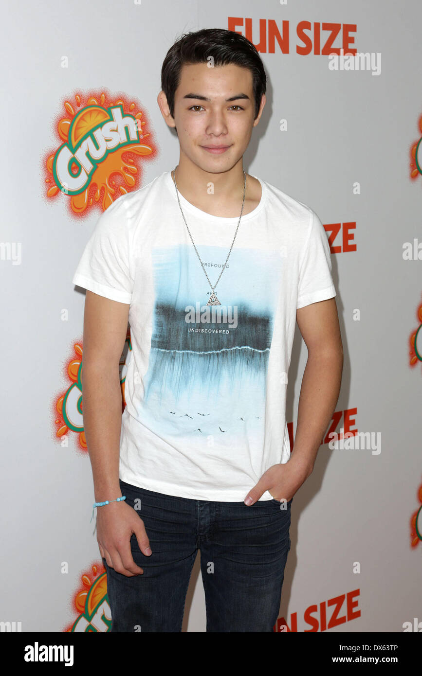 Ryan Potter The premiere of Paramount Pictures' 'Fun Size' at Paramount ...