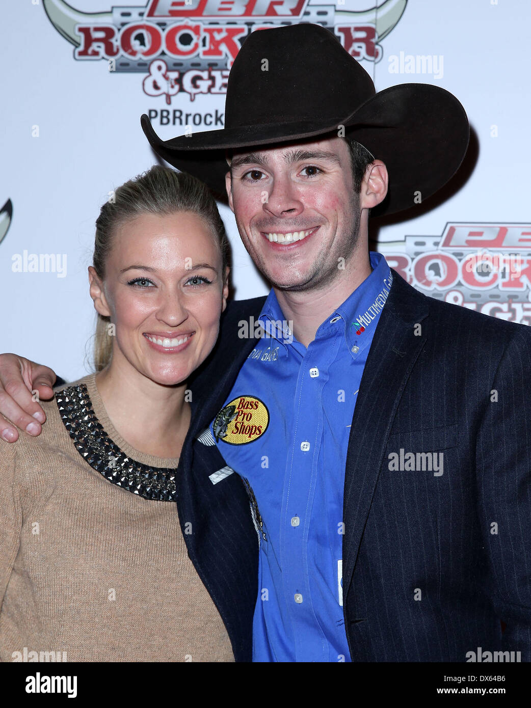 Jen Manna, Luke Snyder Professional Bull Rider Superstars walk the red ...
