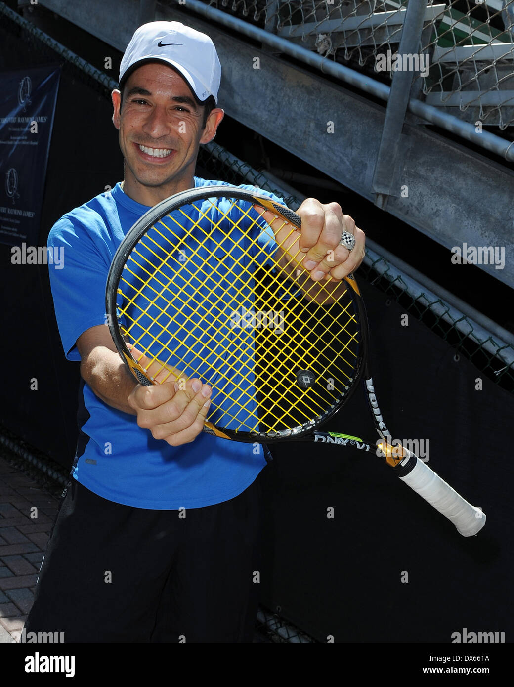 Helio Castroneves participates in the Chris Evert Raymond James Pro ...