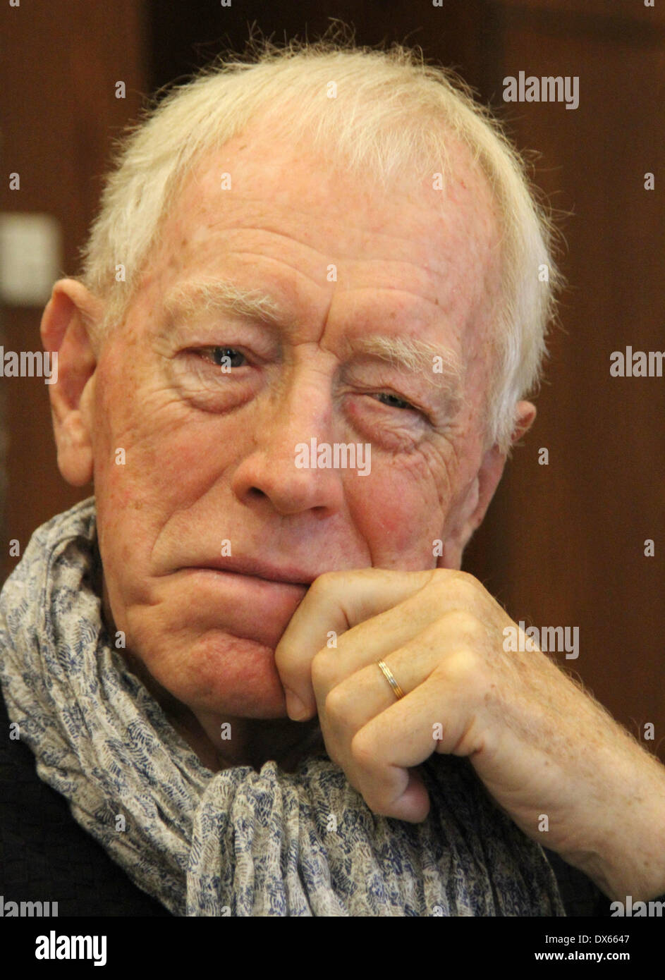 Swedish actor Max von Sydow in Moscow Moscow, Russia - 27.10.12 ...