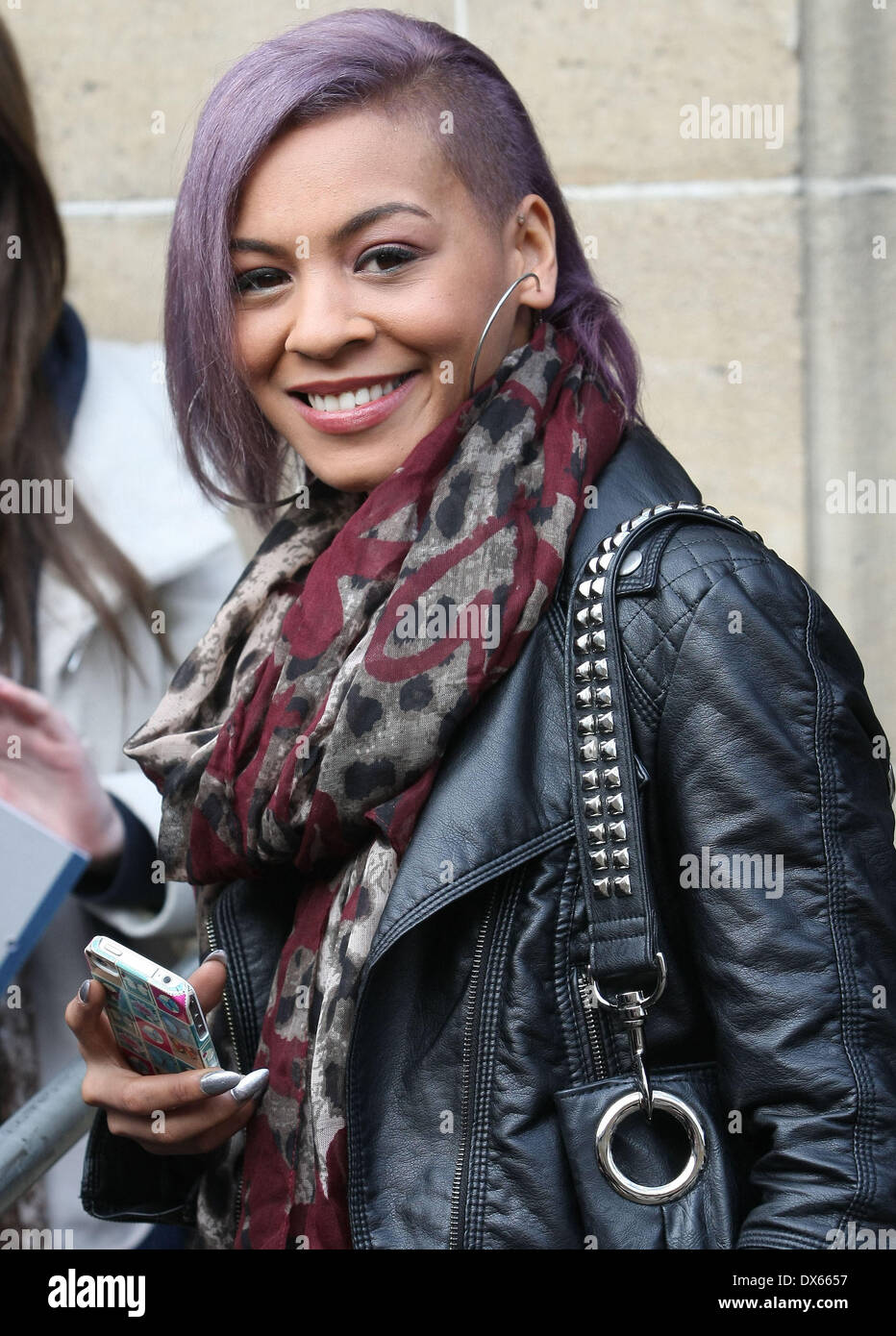 Former 'X Factor' finalist Jade Ellis leaves the ITV studios London, England - 29.10.12 ...
