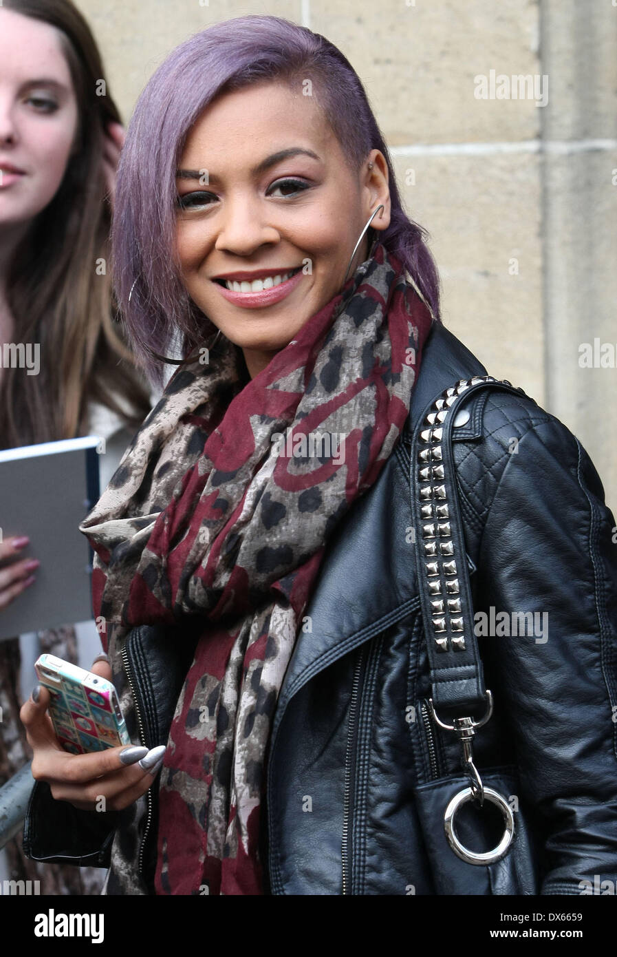 Former 'X Factor' finalist Jade Ellis leaves the ITV studios London ...