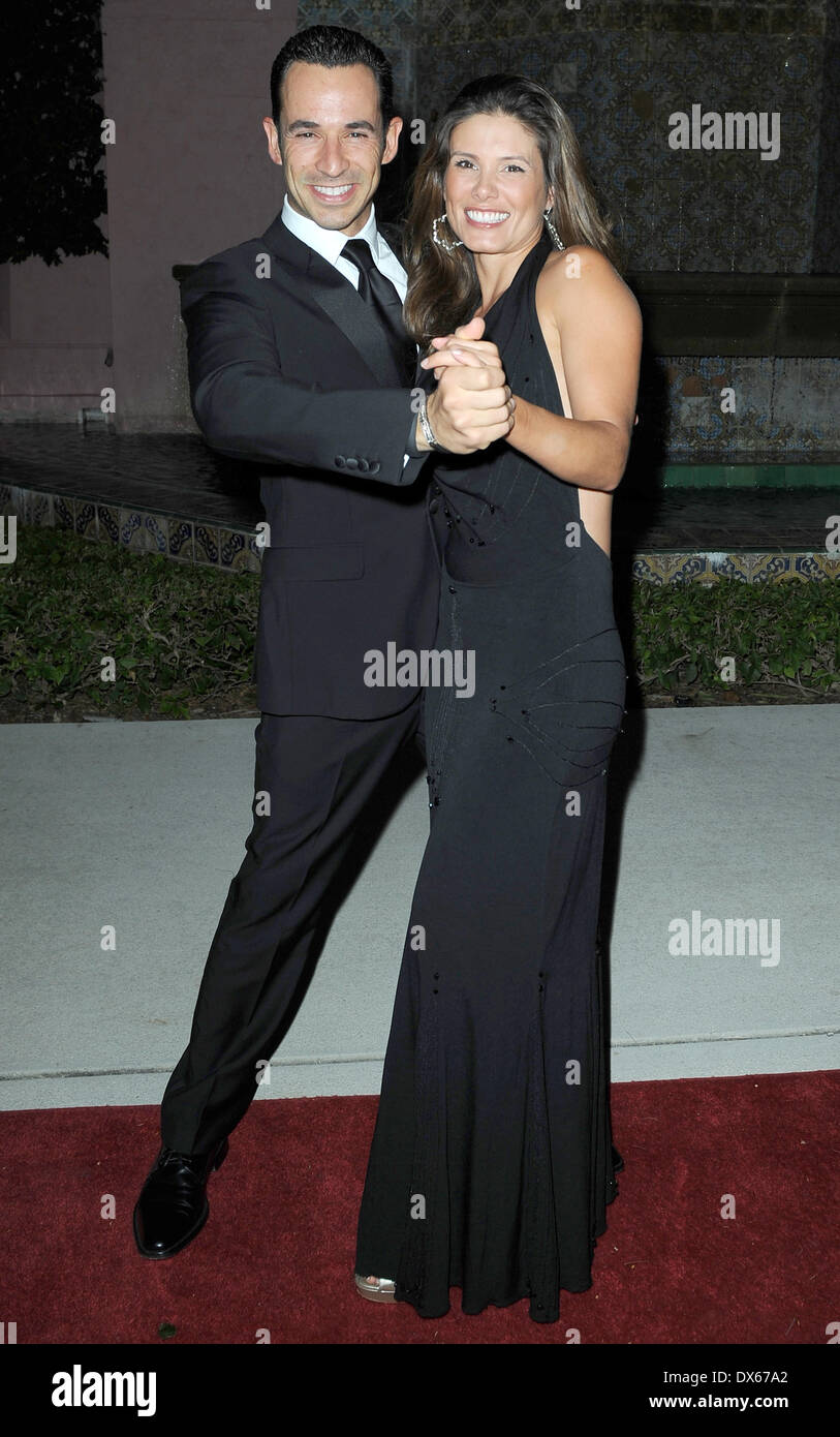 Helio Castroneves and Adriana Henao arrives at 23rd Annual Chris Evert ...