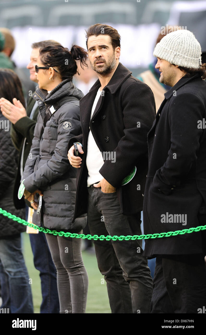 Colin Farrell attending the New York Jets v Miami Dolphins NFL game at ...