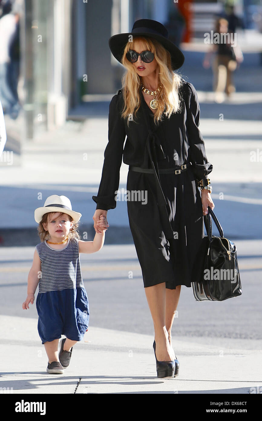 Rachel Zoe and her son Skyler Morrison Berman Rachel Zoe films a ...