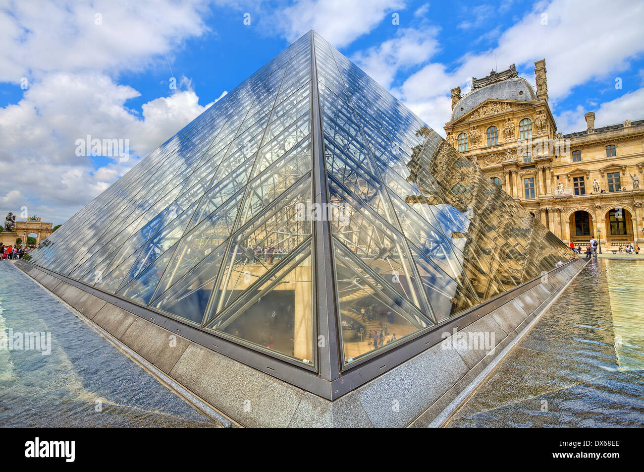 The glass pyramid of louvre hi-res stock photography and images - Alamy