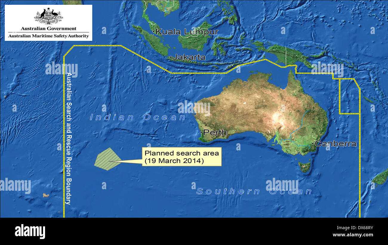 Canberra, Australia. 19th Mar, 2014. The scanned version of the map ...