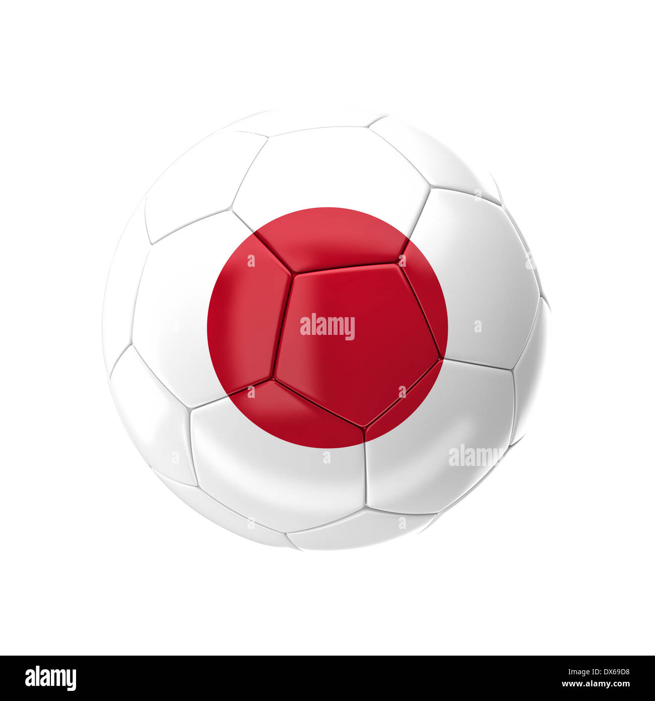 3d soccer ball with japan flag Stock Photo - Alamy